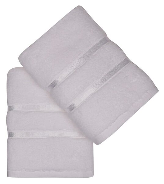 Zestaw 2 białych bawełnianych ręczników Foutastic Dolce, 50x90 cm | FAVI.pl