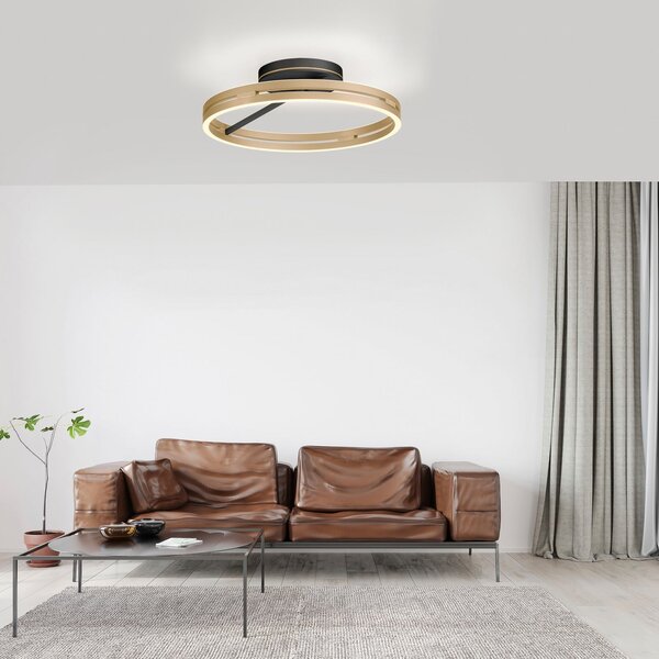 Lampa Sufitowa PURE PURE Loop ciemnialny Z oty Mosi ny Salon