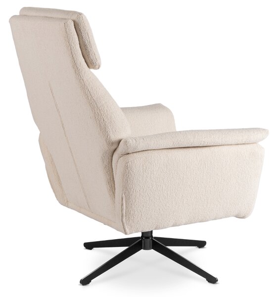 Fotel Wypoczynkowy Obrotowy TERRY do Salonu Beżowy Nowoczesny | FAVI.pl