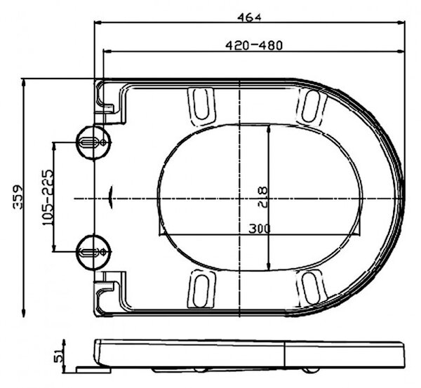 Deska sedesowa wolnoopadająca U1002 - wymienna pokrywa | FAVI.pl