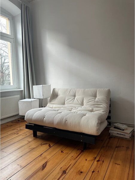 Bordowa rozkładana sofa 160 cm Roots Black Night – Karup Design | FAVI.pl