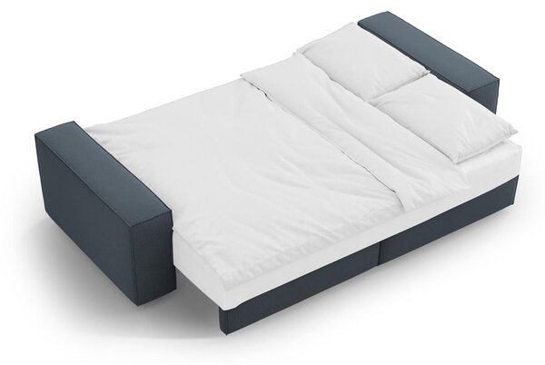 Niebieska rozkładana sofa 247 cm Jodie – Micadoni Home | FAVI.pl