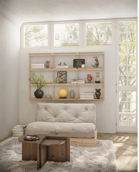 Kremowa rozkładana sofa 145 cm Flip – Karup Design | FAVI.pl