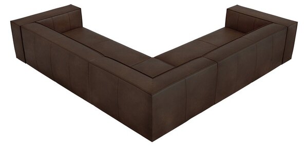 Ciemnobrązowy skórzany narożnik (róg zmienny) Madame – Windsor & Co ...