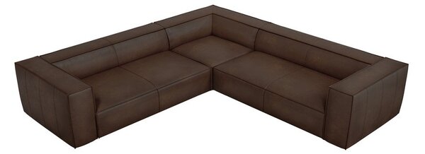 Ciemnobrązowy skórzany narożnik (róg zmienny) Madame – Windsor & Co ...