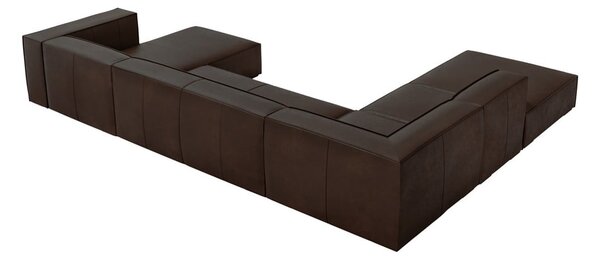 Ciemnobrązowy skórzany narożnik (lewostronny) Madame – Windsor & Co ...