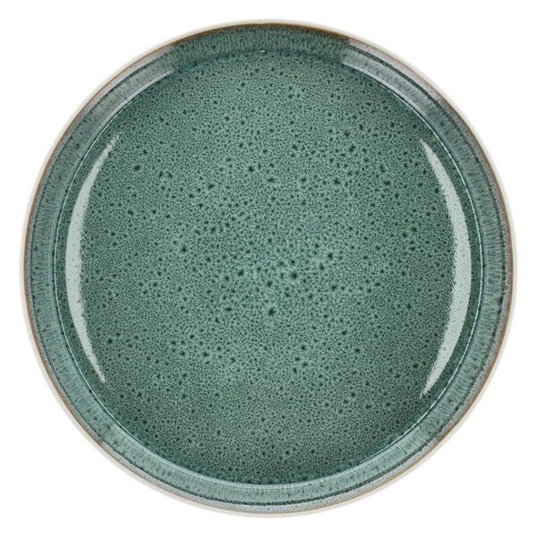 Biało-zielony kamionkowy talerz ø 27 cm Gastro White/Green – Bitz | FAVI.pl