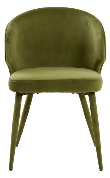 Zielone tapicerowane fotele jadalniane zestaw 2 szt. Kosaka – Light ...