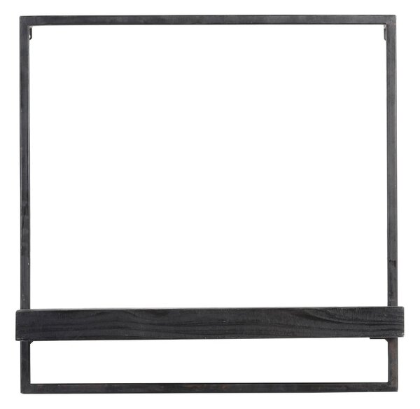 Czarna matowa półka z drewna jodłowego Maddison – Light & Living | FAVI.pl