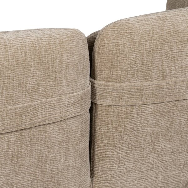 Beżowa sofa z tkaniny szenilowej 127 cm Bind – Ixia | FAVI.pl