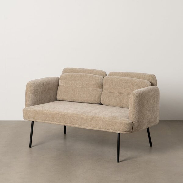 Beżowa sofa z tkaniny szenilowej 127 cm Bind – Ixia | FAVI.pl