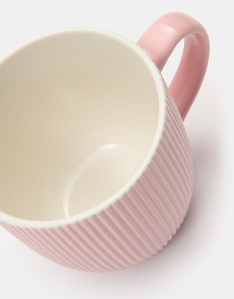 Sinsay - Kubki z ryflowanymi ściankami 2 pack - różowy | FAVI.pl