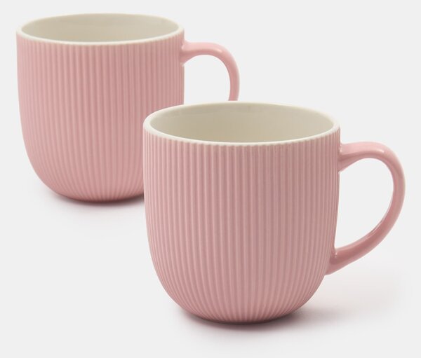 Sinsay - Kubki z ryflowanymi ściankami 2 pack - różowy | FAVI.pl