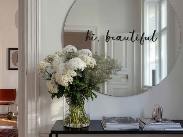 Naklejka na lustro S20 – Hi, beautiful | FAVI.pl