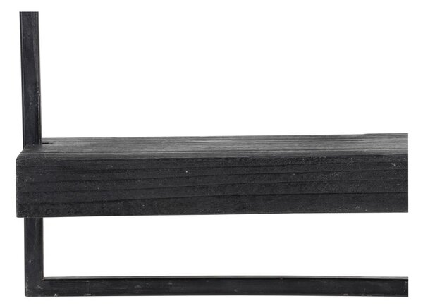 Czarna matowa półka z drewna jodłowego Maddison – Light & Living | FAVI.pl