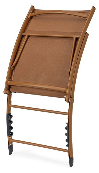 Fotel wypoczynkowy rozkładany Taylor pecan 53x167 Bizzotto brązowy ...