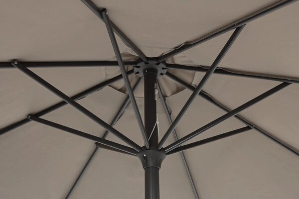 Parasol ogrodowy okrągły KALIFE Ø300 Bizzotto taupe aluminiowy | FAVI.pl