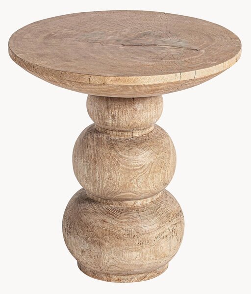 Okrągły stolik pomocniczy z drewna mangowego Rimini | FAVI.pl